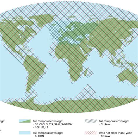 The Map Displaying Immediately Available Data In Copernicus Data Space