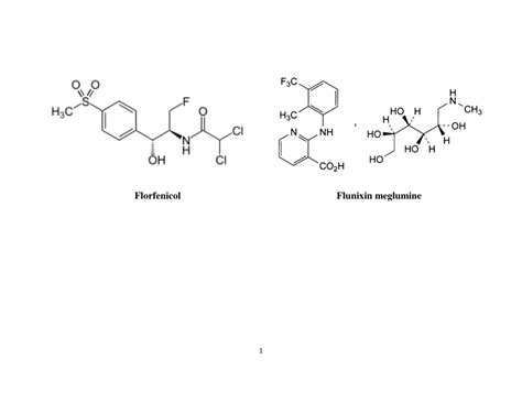 Chemical Structure Of Florfenicol And Flunixin Meglumine Download Scientific Diagram