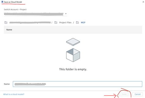 Save Button Is Greyed Out When Saving Revit Model To The Cloud