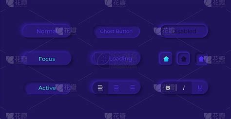 选项按钮ui元素工具包素材 花瓣网