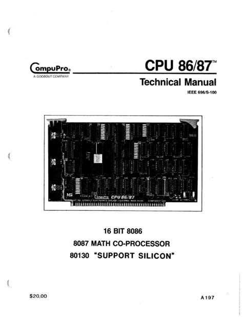 Cpu 8086 8087 Manual Pdf