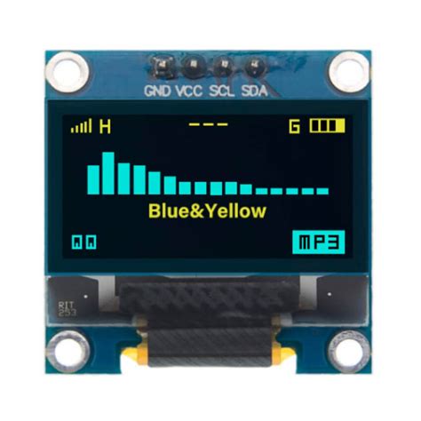 Display Oled x I c Gráfico Arduino Azul E Amarelo Arduíno Arduino Mega Arduino Uno