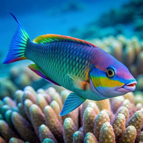 Premium Photo Bluehead Wrasse Fish Looks Beach