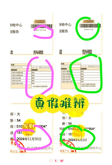 体检报告作假？