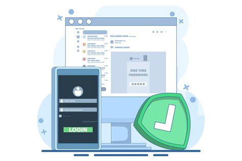 The Concept Of Logging Into A Website Or Application Using Two Steps Two Step Authentication
