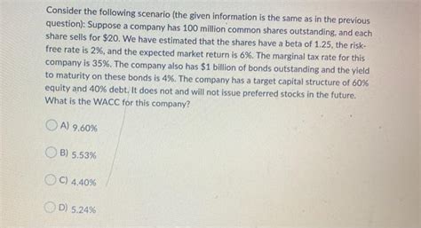 [solved] Consider The Following Scenario The Give Solutioninn