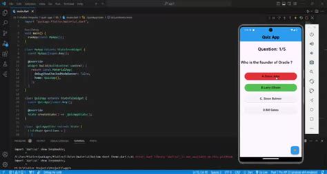 Siddhesh Patbage On Linkedin Dart Flutter Appdevelopment Quizapp