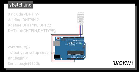 membaca data suhu dan kelembapan sensor dht wokwi esp32 stm32