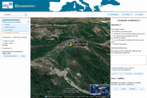 Example Of A More Interactive Type Of Assignment Utilizing Google Earth Download Scientific