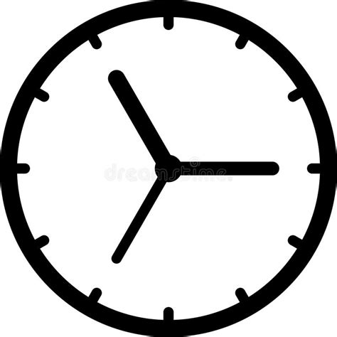 Mechanical Clock Icon Time Symbol Clock Time Sign Icon Mechanical Watch Symbol Stock
