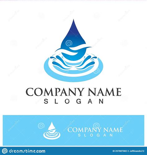 Water Drop Logo Icon Illustration Stock Vector Illustration Of Clear