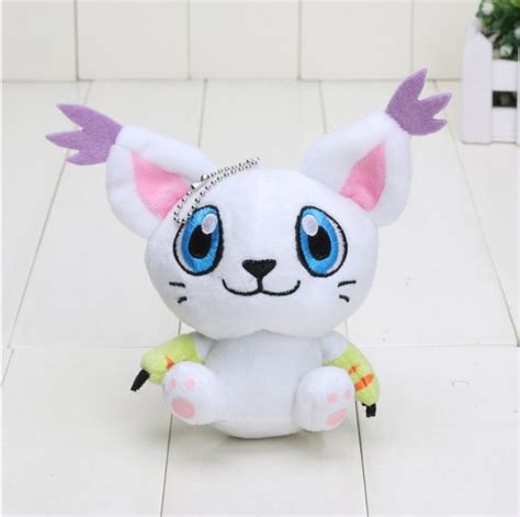 8 10cm Digimon Plush Tailmon Pendant Keychain Toys Lovely Ts