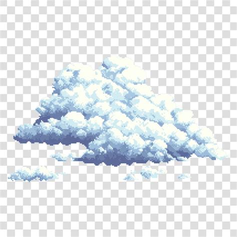 Cloud Pixel Outdoors Cumulus Weather Premium Ai Generated Psd