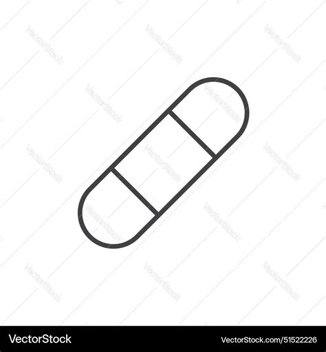 Band Aid Icon Royalty Free Vector Image Vectorstock