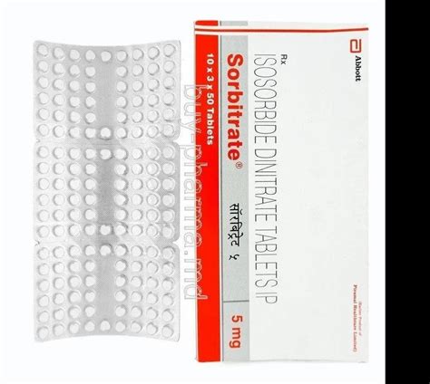 Sorbitrate 5mg Tablet At ₹ 350strip Raipur Id 2856393755830