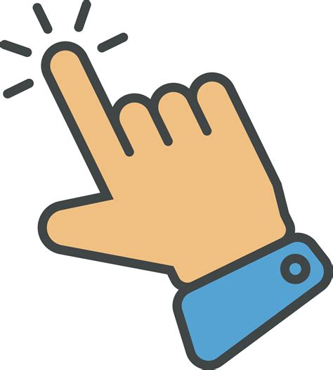 Hand Cursor Icon Clip Art PNG