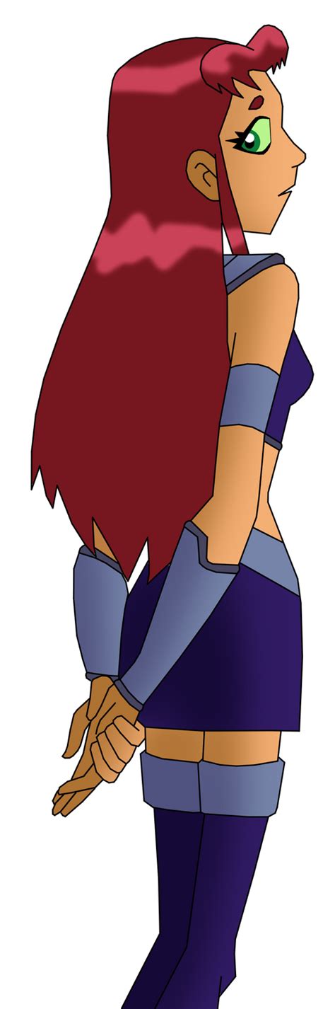 Starfire Embarrassed Back By Captainedwardteague On Deviantart