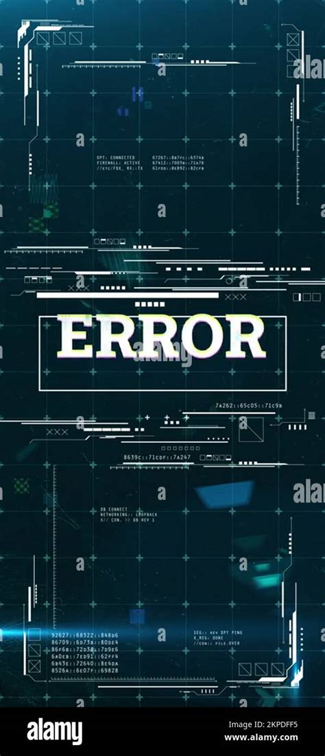 Error Warning Message On Glitchy Mobile Screen Alert Notification Problem Stock Video Footage
