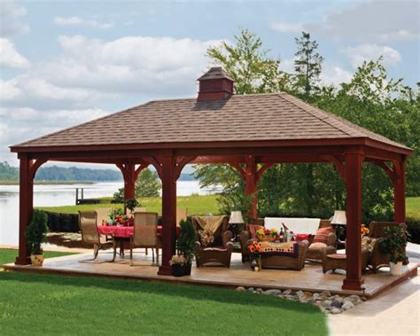 Low Maintenance Traditional Vinyl Pavilion Green Acres Outdoor Living