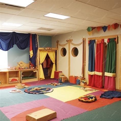 A Visual Of A Classroom Setup For Dramatic Play With Costumes And