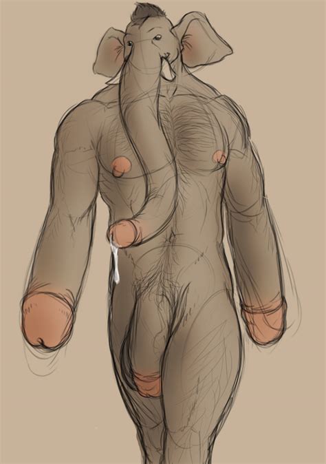 Rule 34 Abstract Background Body Horror Cum Elephant Male Male Only