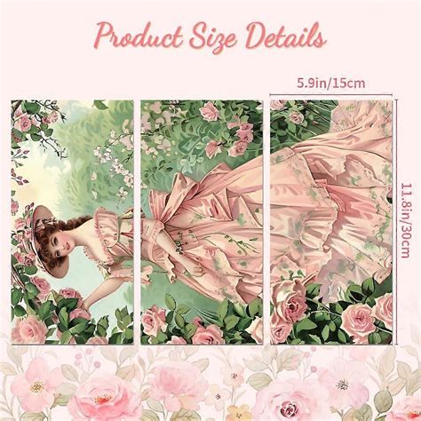 Rub On Transfer Decals For Furniture Crafts 6x12 3pcs Garden Woman Waterproof Uv Dtf Transfer