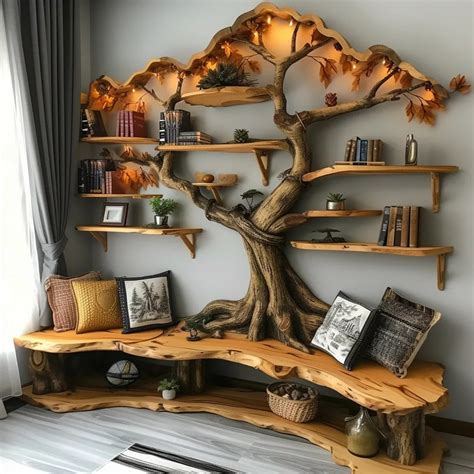 Tree Shaped Bookshelf Creative Diy Plans And Stylish Designs