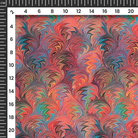 Abstract Digital Print Crepe Silk Fabric Fabcurate
