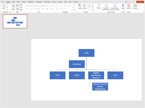 How To Build An Org Chart In Powerpoint Step By Step