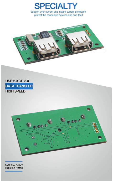 2 3 4 Multiple Port Usb 2 0 3 0 Hub Printed Pcb Circuit Soldering Board Assembly View Usb 2 0 3