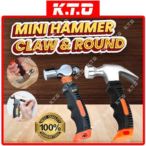 Mini Hammer Claw And Ball Pein Soft Grip Handle Small Mini Stubby Hammer Tukul Kecil 小锤子