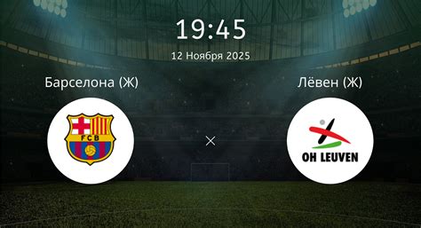 Барселона Ж Лёвен Ж Прогноз на матч 12 Ноября 2025
