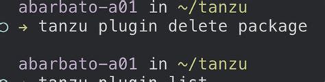 tanzu plugin delete add output · issue 1290 · vmware tanzu tanzu