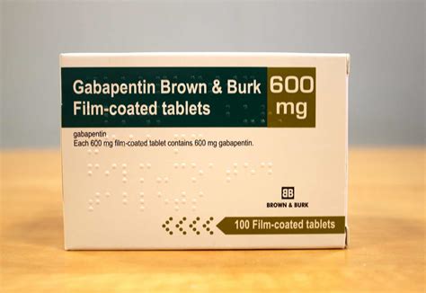 Gabapentin Tablets Brown And Burk