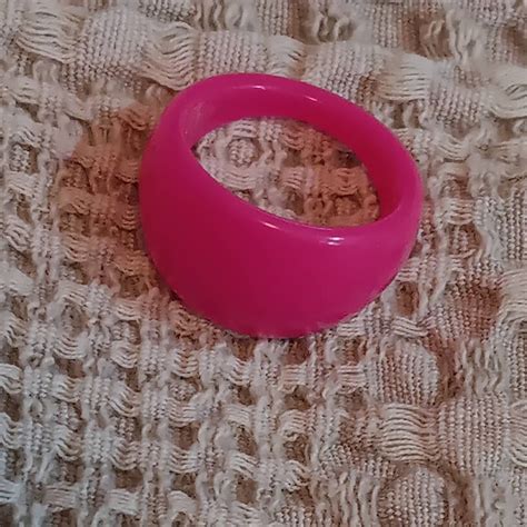 Retro Kawaii Y2k Smiley Face Patterned Clear Plastic Resin Statement