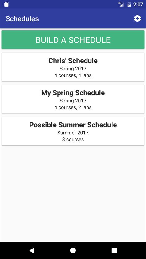 College Schedule Builder Enhancements Devpost