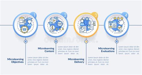 Microlearning Modules Circle Infographic Template Stock Vector