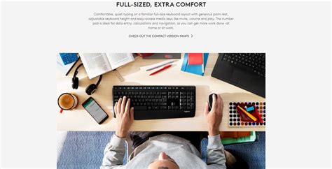 Logitech Mk345 Wireless Keyboard Mouse Combo 920 006491 As Mk295