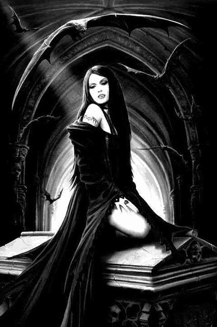 Sexy Gothic Art I Dont Bite Halloween Horror Woman Sexy Goth