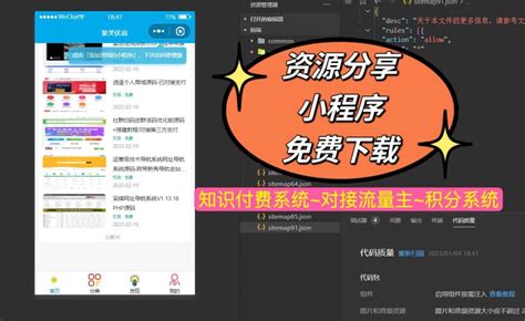 资源分享小程序 带300个资源源码 流量主功能 知识付费 虚拟商品 小程序 青狐资源网