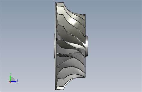 大型再制造离心式压缩机叶轮建模与仿真分析 Ug 模型图纸下载 懒石网