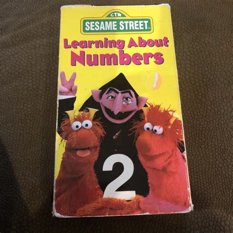Sesame Street Learning About Numbers Vhs Video Rare Vtg 1986 Htf The Count £052 Picclick Uk