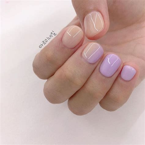 아르미네일💛 대전네일 유성네일 죽동네일 On Instagram 짧은손톱에 찰떡🍬 Nailalamode 투톤그라🧜🏻‍♀️
