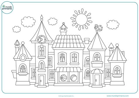 Dibujos De Casas Para Colorear Mundo Primaria