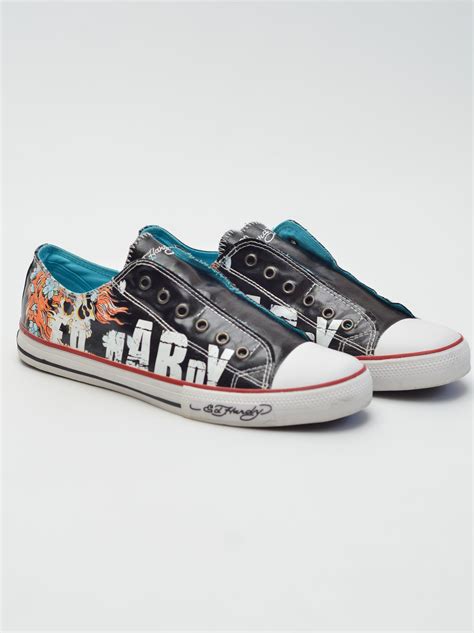 Ed Hardy × Streetwear Ed Hardy Lowrise Sneakers Trainers Made In