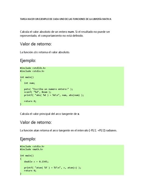 Ejemplos De La Libreria De Mathh Pdf Logaritmo Raíz Cuadrada