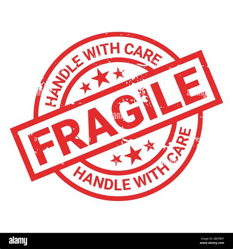Fragile Package Icons Set Handle With Care Logistics And Delivery