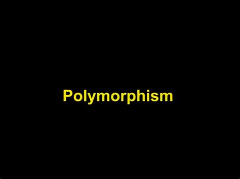 Java Polymorphism Ppt