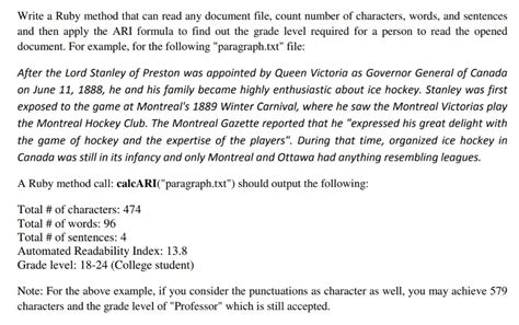 Question 2 20 Pts Automated Readability Index Ari