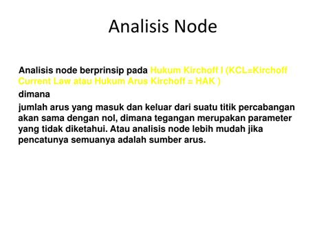 Ppt Analisis Node Powerpoint Presentation Free Download Id5847255